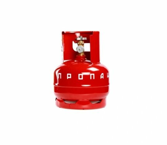 Баллон пропановый газовый 5л с предохранительным клапаном (пустой)