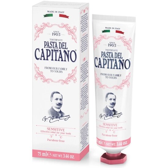 Зубная паста Pasta Del Capitano 1905 Sensitive, для чувствительных зубов, 75 мл