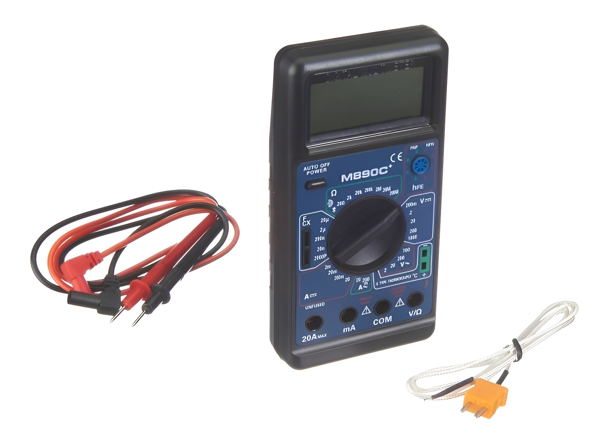Мультиметр цифровой M890C+, Netko, измерение температуры, прозвонка