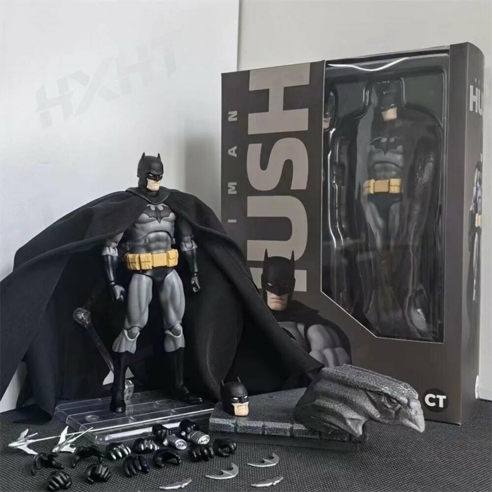 CT Toys MAFEX No.126 Batman HUSH Black Ver: Коллекционная Фигурка DC Comics (Темный Рыцарь, Лига Справедливости)