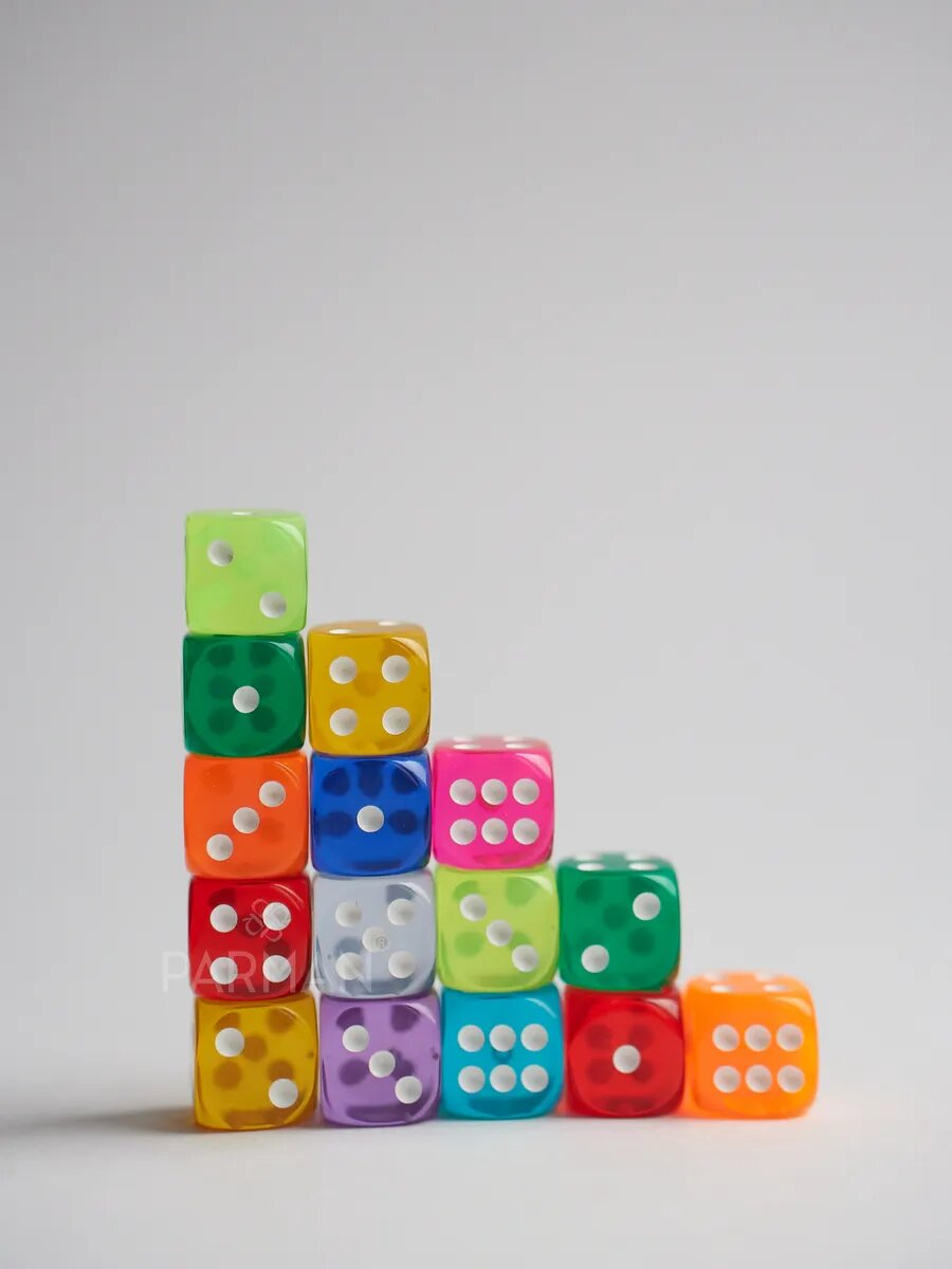 Игральные кости 12 мм "ParMan", кубики - 20 шт, зарики