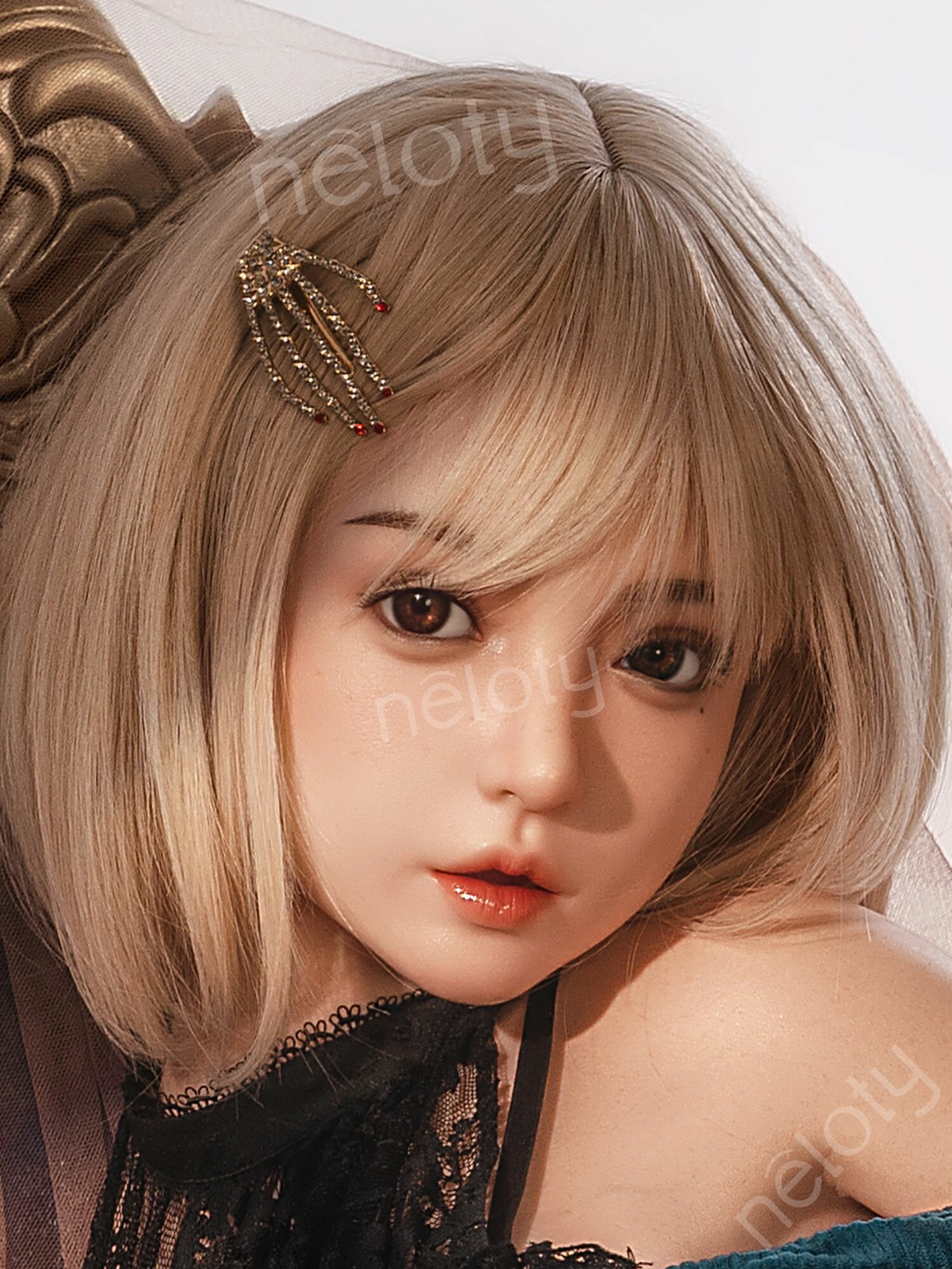 Парик с силиконовой головкой, обычный нормальный стиль, подходит для секса - куклы кукол