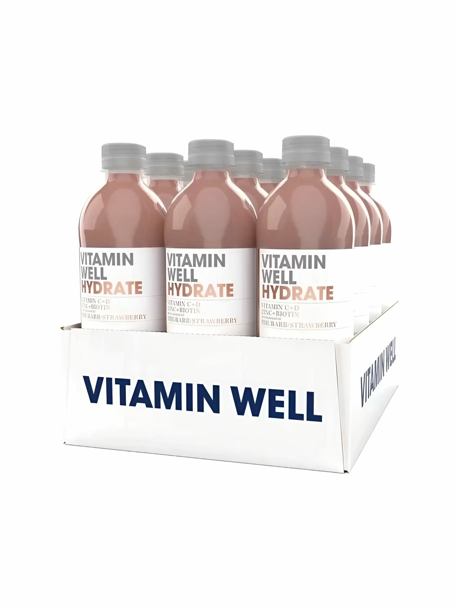 Напиток безалкогольный Vitamin Well Hydrate со вкусом ревеня и клубники 0,5л*12шт пэт