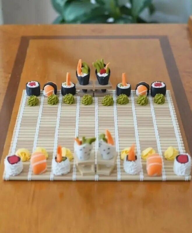 Съедобные шахматы: 3D-набор суши