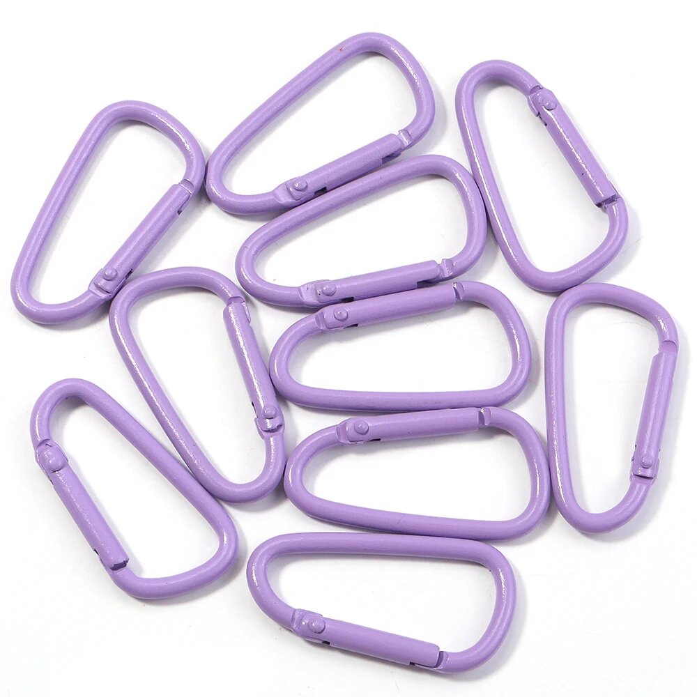 Фиолетовые карабины 10 шт, Color: Purple