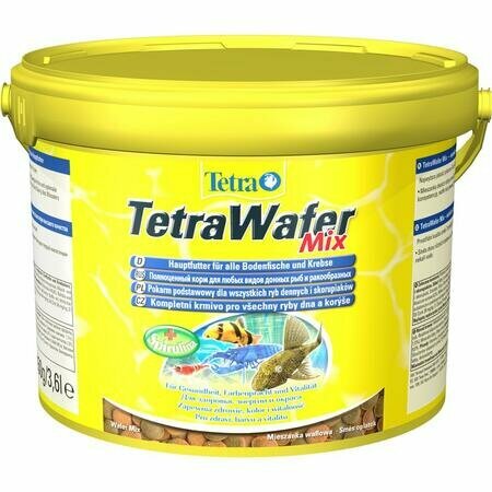 TETRA WAFER MIX 3,6 л корм для всех видов донных рыб в виде чипсов