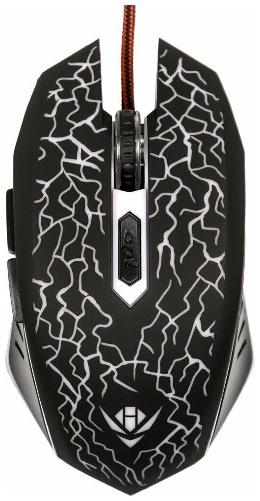 Мышь MOG-15U Nakatomi Gaming mouse - игровая, 6 кнопок + ролик, 7-ми цветная подсветка, USB, черная