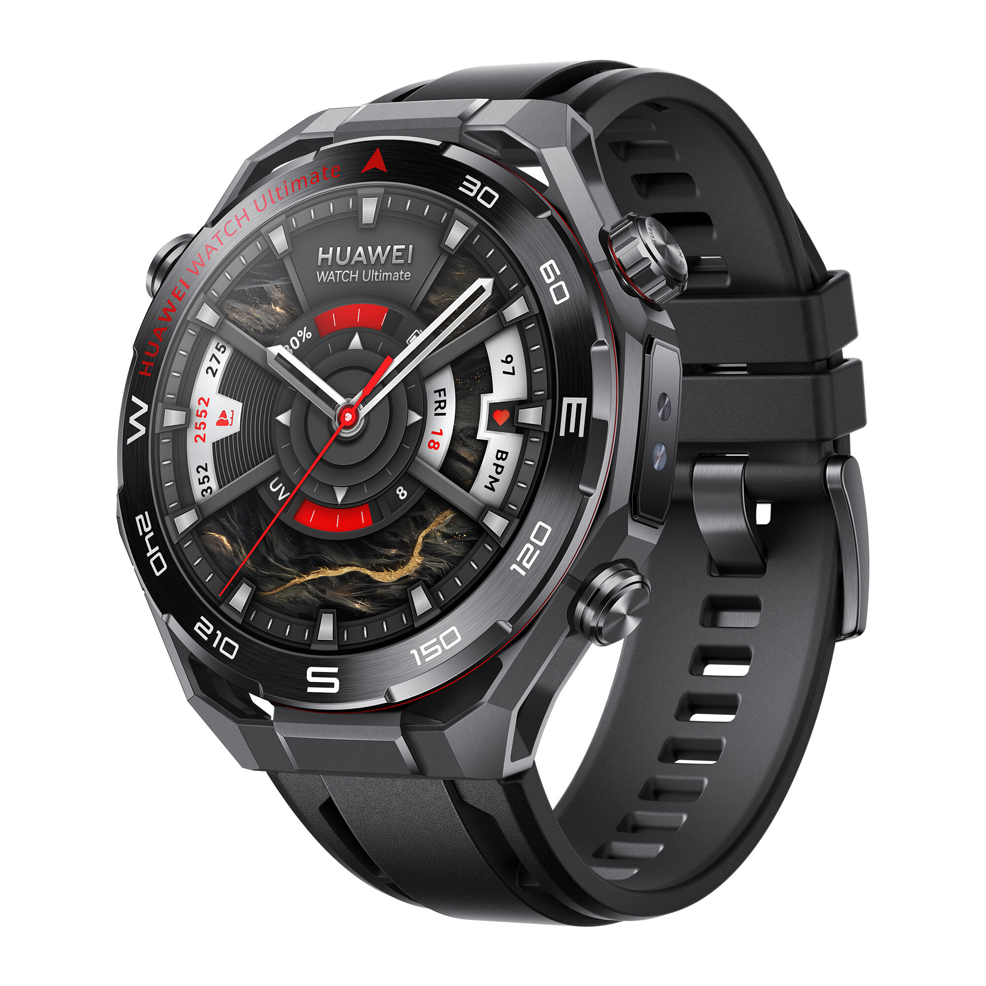 Умные часы HUAWEI ULTIMATE 2 (MCH - AL00), черный, (55020GBK)