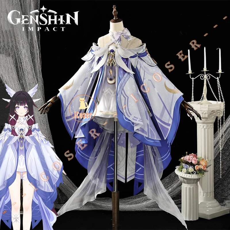 Genshin Impact Columbina Косплей Костюм S, Costume only