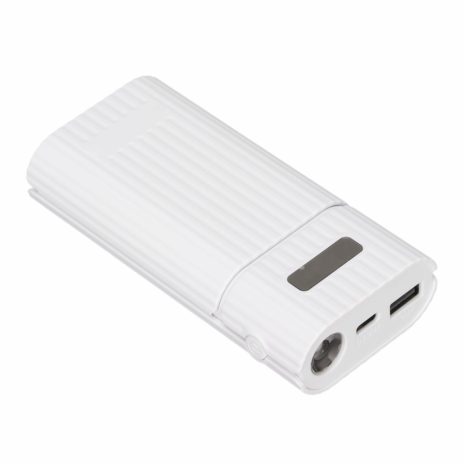 DIY Mobile Power Bank 2 в 1 21700 Устройство для зарядки аккумуляторов Power Bank 2 Батарейный блок ТИП 2-сторонняя быстрая зарядка (белый)