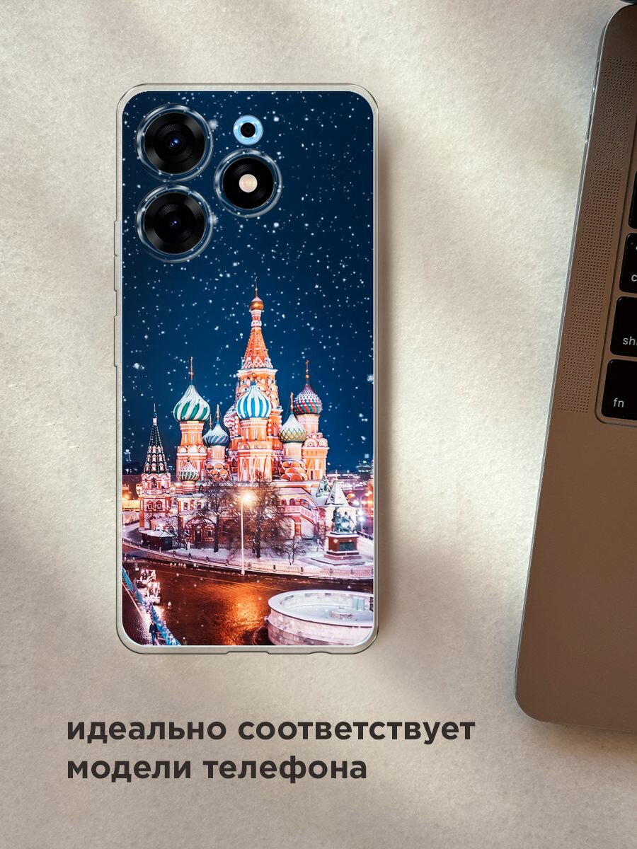 Чехол на Tecno Spark 10 Pro / Текно Спарк 10 Про с принтом "Москва 1" — фото 1