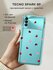 Чехол на Tecno Spark 8P / Техно Спарк 8P с принтом "Бордовые сердечки 2"