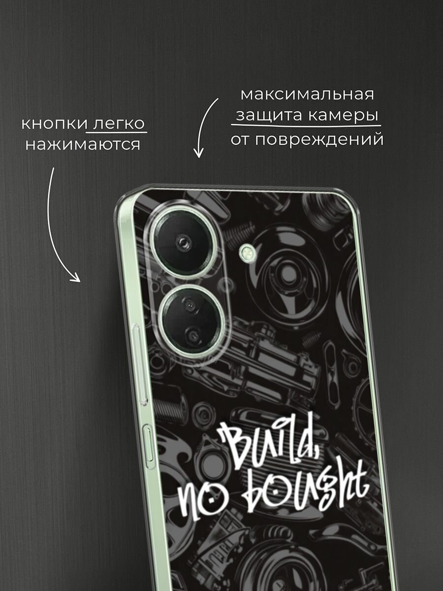 Чехол на Xiaomi Redmi 13C/Poco C65 / Сяоми Редми 13C/Поко С65 с принтом "Build no bought" — фото 1