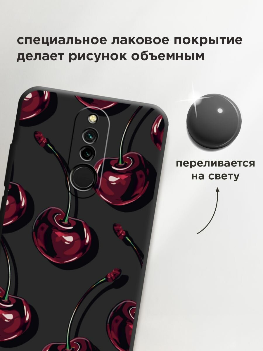 Чехол на Xiaomi Redmi 8 / Редми 8 с принтом "Сочные черешни 6" — фото 1