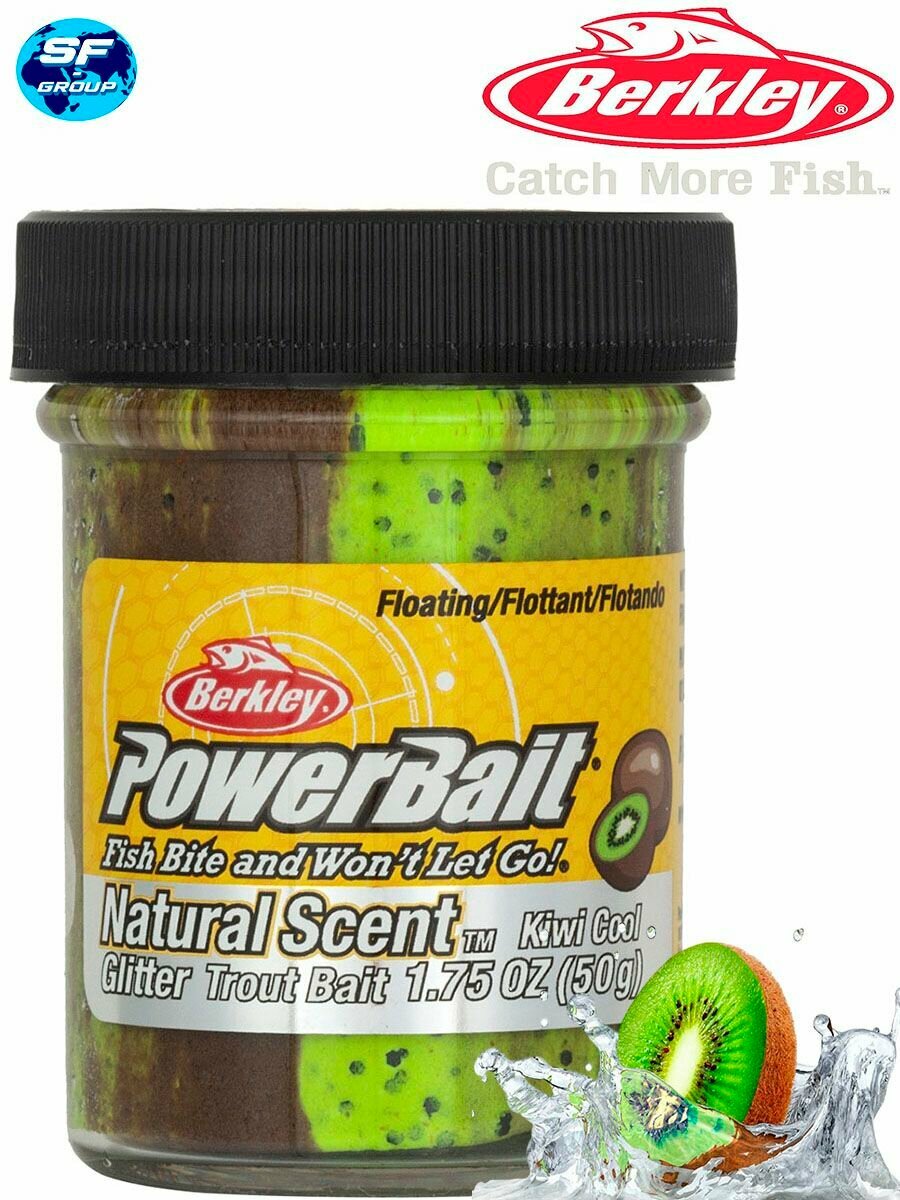 Паста Berkley PowerBait Natural Scent Trout Bait Kiwi Cool 50g