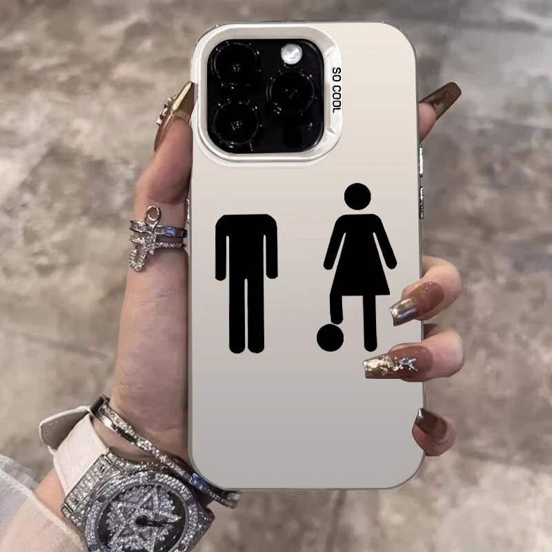 Чехол для iPhone 14 Pro Max, белый, дизайн футбола
