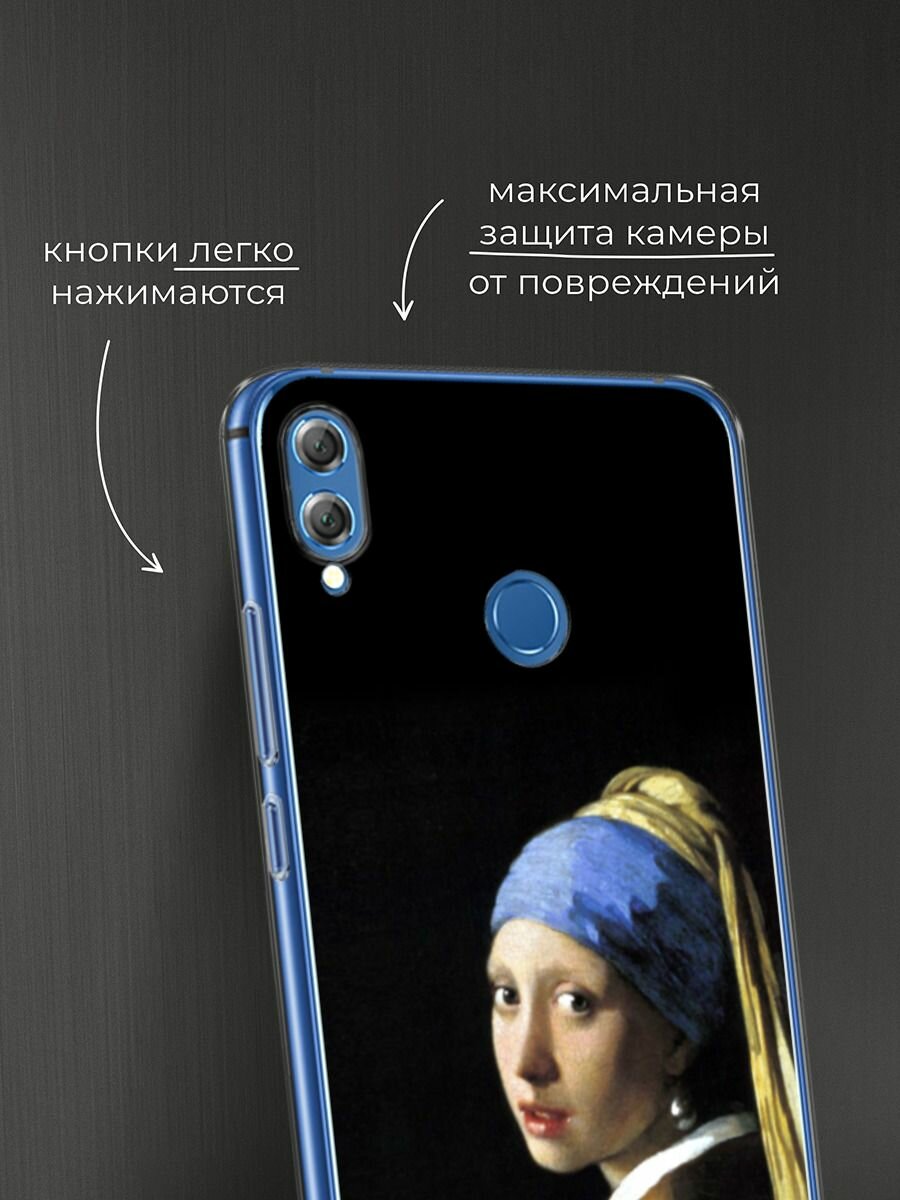 Чехол на Honor 8X / Хонор 8Х с принтом "Девушка с жемчужной сережкой" — фото 1