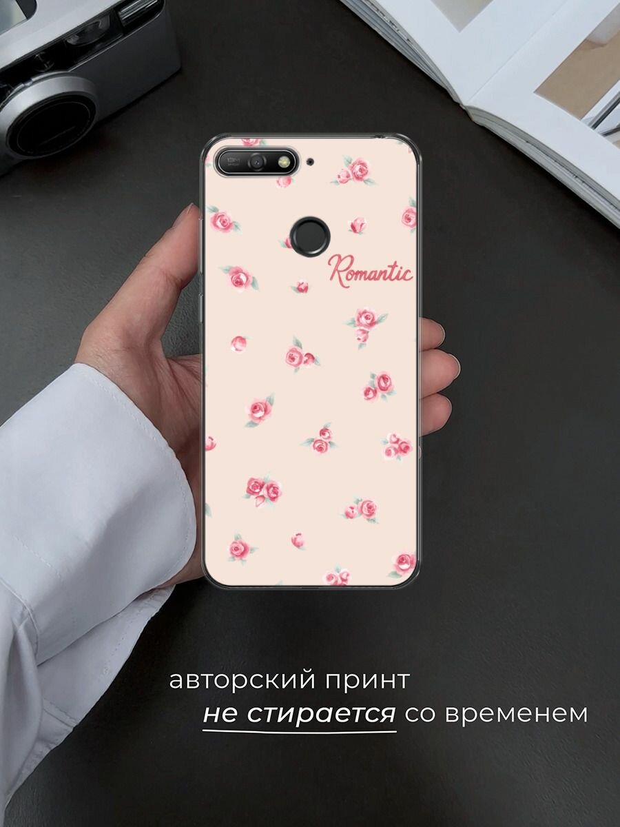 Чехол на Honor 7C/7A Pro/Huawei Y6 Prime 2018 / Хонор 7С/7А Про/Хуавей Y6 Prime 2018 с принтом "Romantic" — фото 1