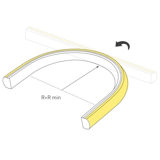 Лента герметичная Arlight MOONLIGHT-TOP-X320-11x7mm 24V Warm3000 (10 W/m, IP65, CSP, 0,5m, wire x1) (, Образец)