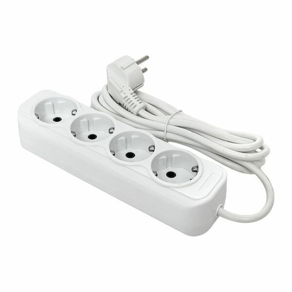 Удлинитель 4х5м с заземл. 16А IP20 Эксперт 3.0кВт ПВС 3х1 PROxima EKF UBA16-310-4-05