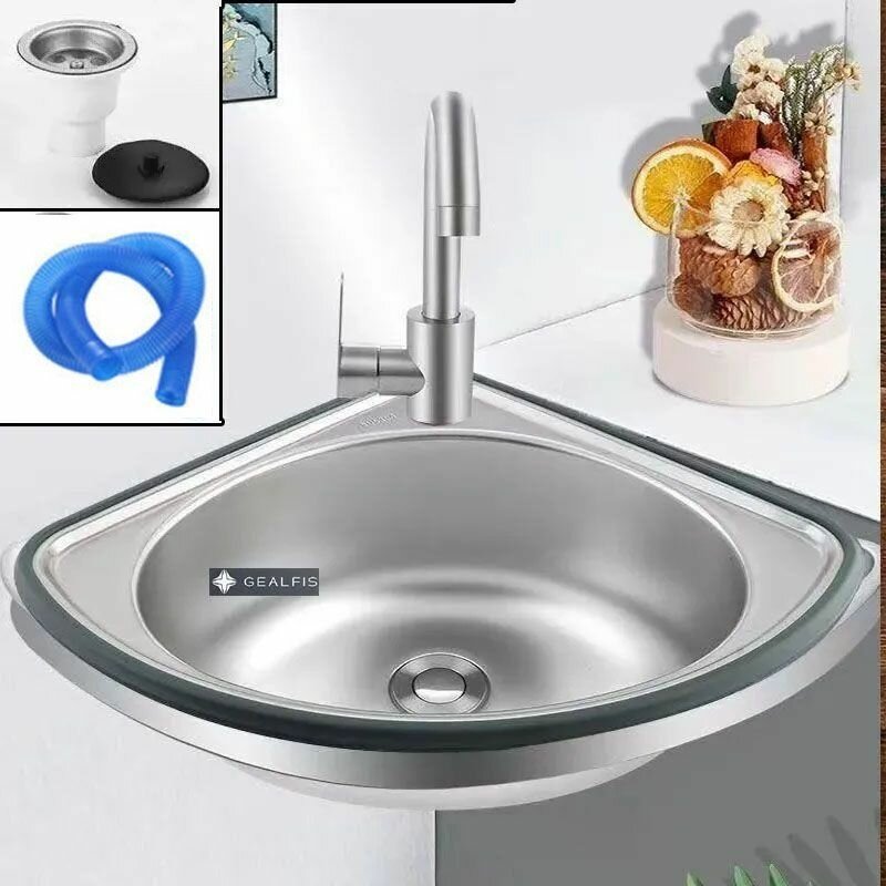 Кухня и ванная комната из нержавеющей стали раковина угловая