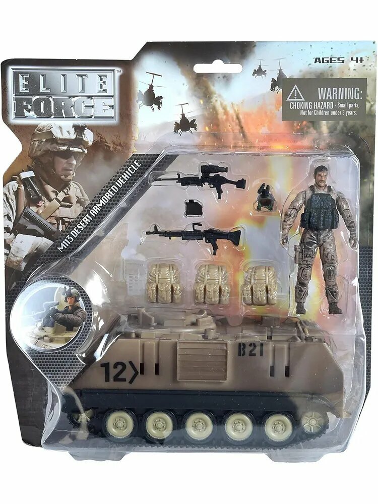 BBI Elite Force M113 Desert Armored Vehicle 3,75 дюйма Солдатские игрушки
