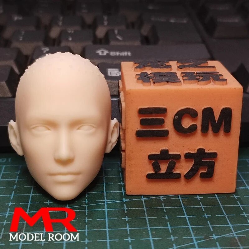 Неокрашенная модель головы MAK 1/6 Qi yu
