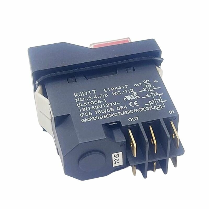 Электромагнитный выключатель KJD17 6 ножек с тормозом 127V