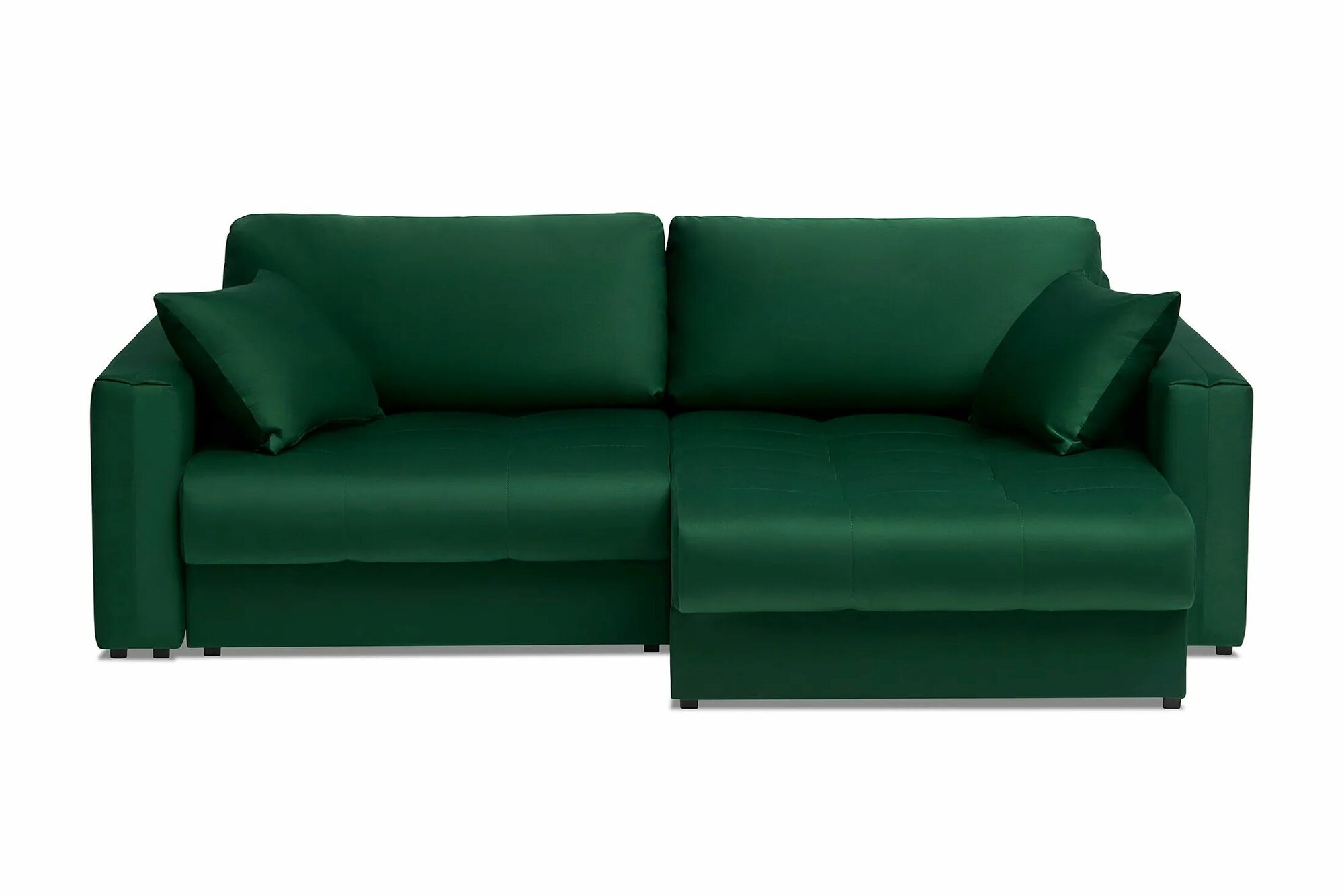 Диван угловой Монарх, изумрудный