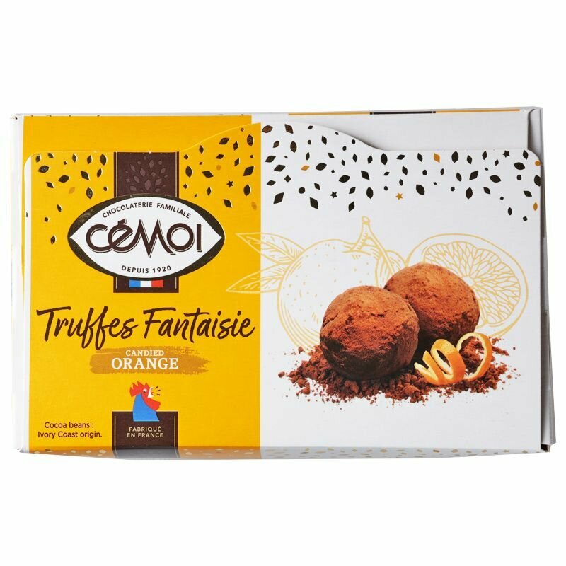 Конфеты Cemoi трюфели Фантази с цукатами из апельсиновых корочек Франция 200г