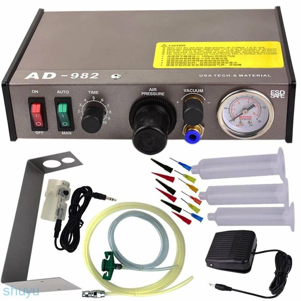 Машина для нанесения клея "Супер-бас", полуавтоматическая, пневматический привод, 2 режима