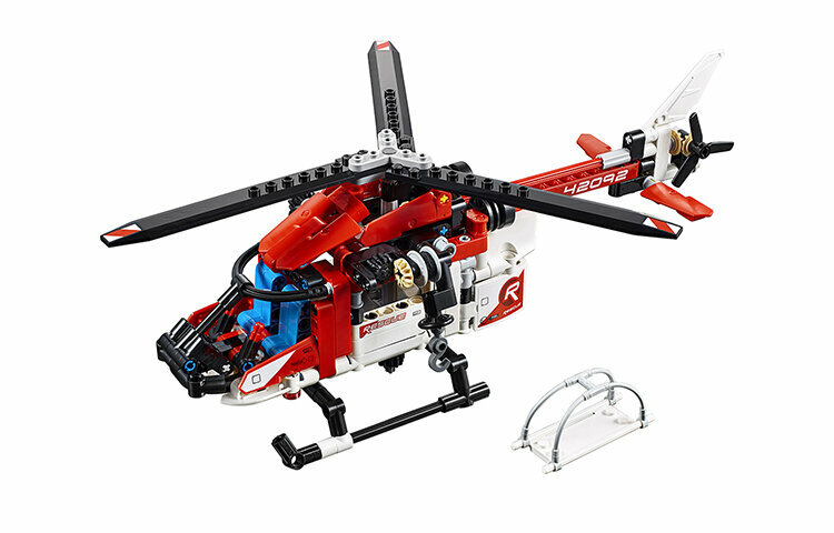 LEGO Technology Mechanical Set Rescue Helicopter Building Blocks 301 600pcs 42092 null