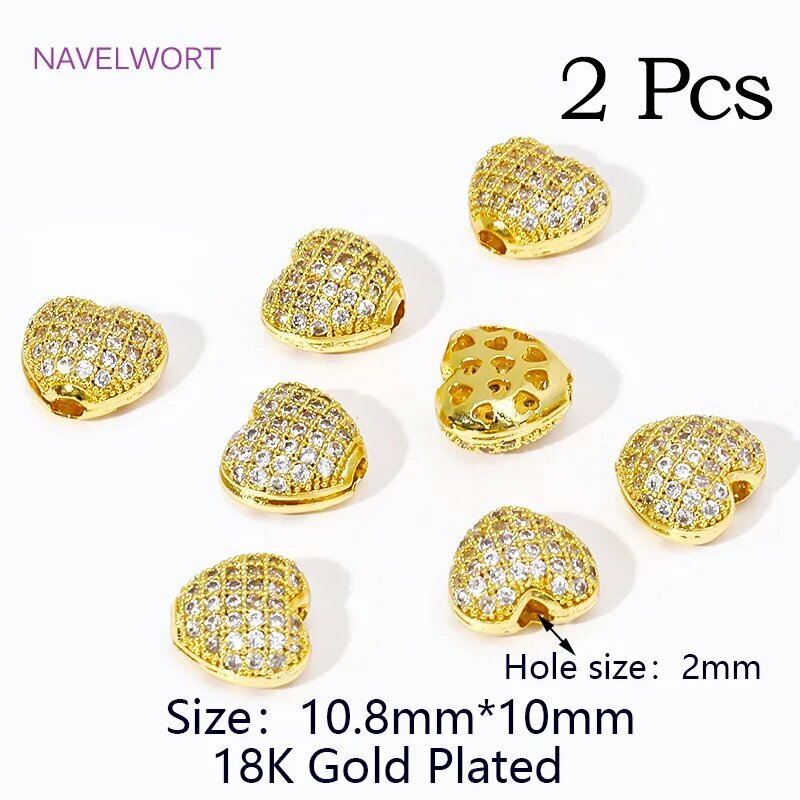 Разделители для бусин NAVELWORT золотые 20 шт