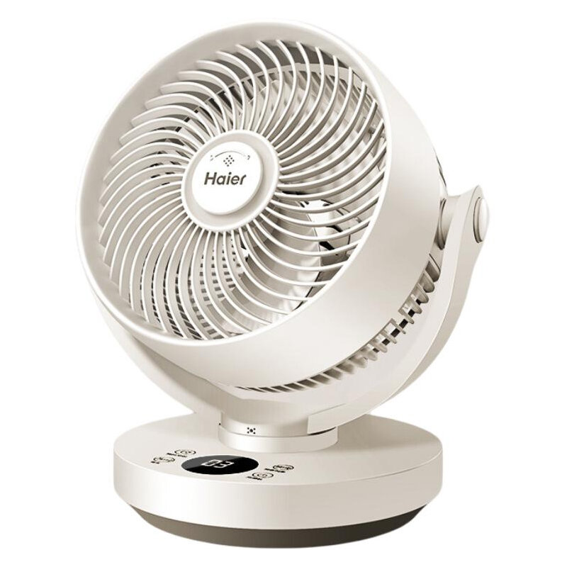Настольный вентилятор Haier HFX Y2400AP компактный и портативный, белый, для дома