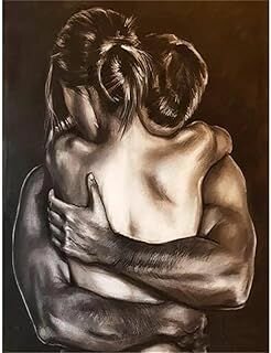 Алмазная мозаика на холсте 40х50 "Абстрактная сексуальная пара" без подрамника. Алмазная вышивка. Роспись стразами. Творческий набор для взрослых и детей.