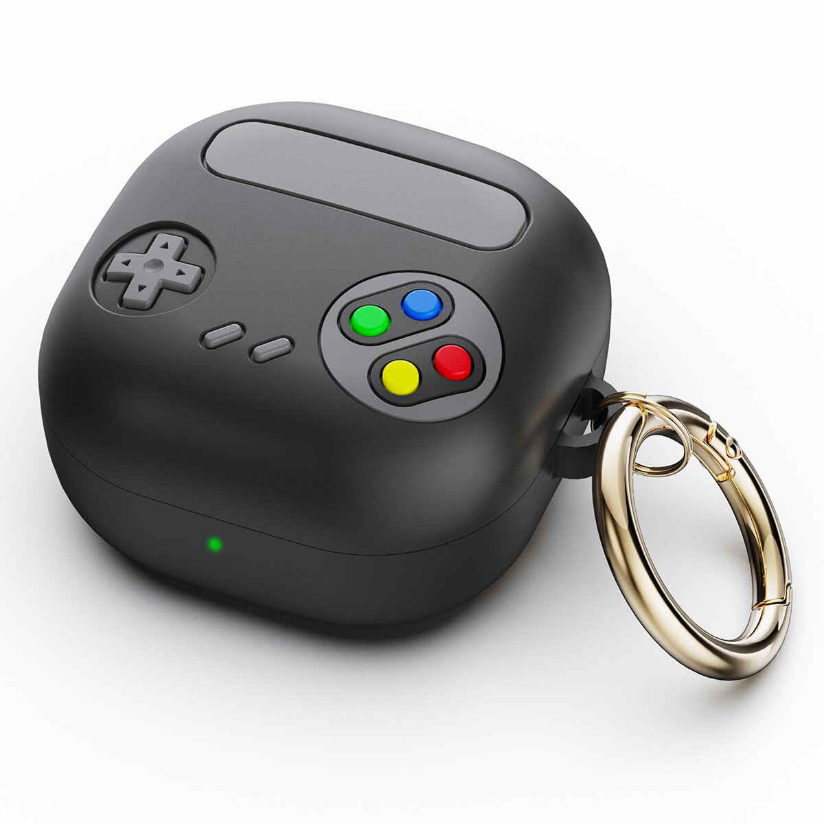 Для Samsung Galaxy Buds силиконовая игровая консоль наушники чехол утолщенный анти-падение чехол Черный_Galaxy Buds 2