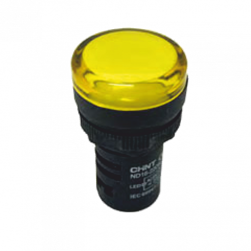 CHINT Индикатор ND16-22D/2 желтый AC/DC230В (R), 593076