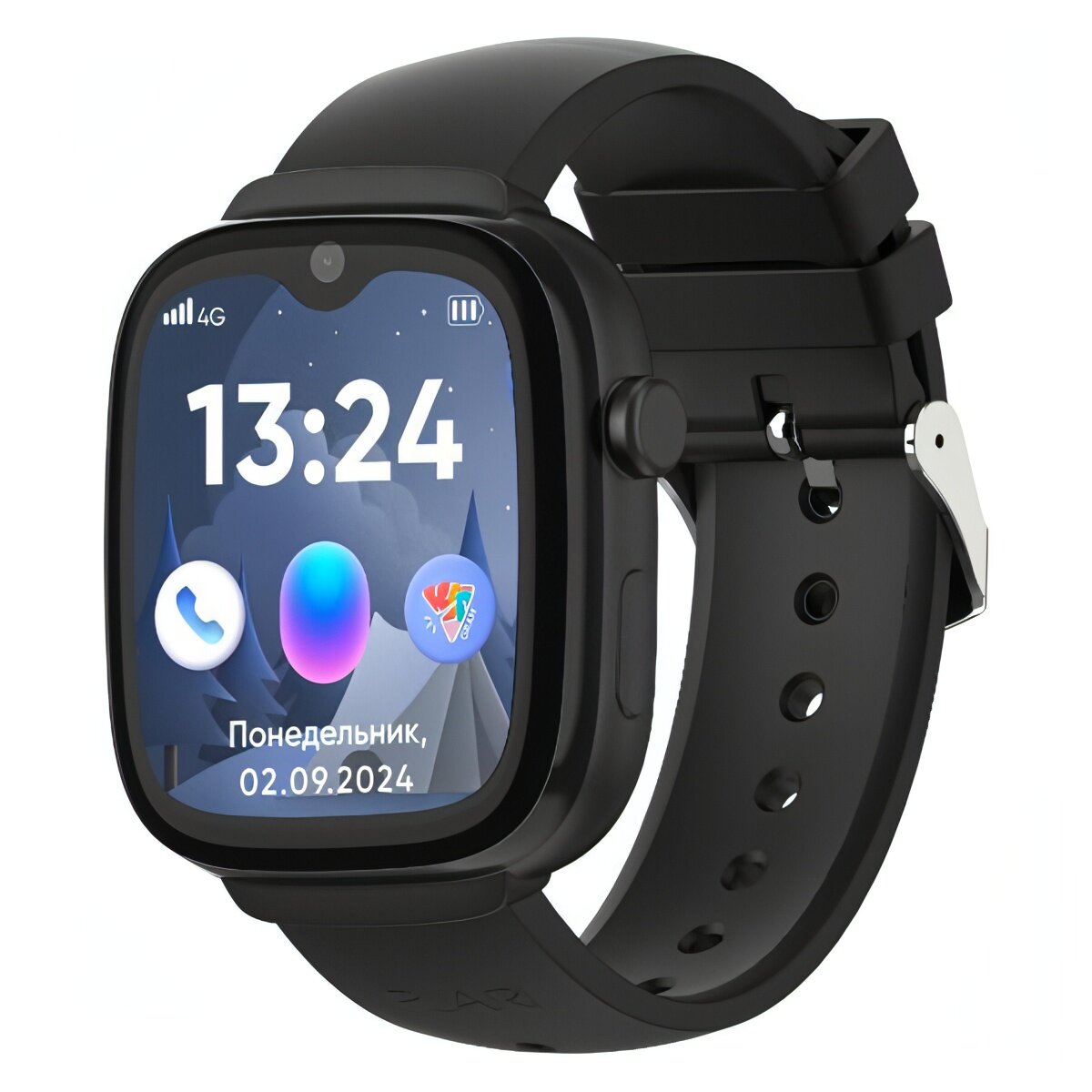 Часы с GPS трекером Elari KidGram Watch 4G Black