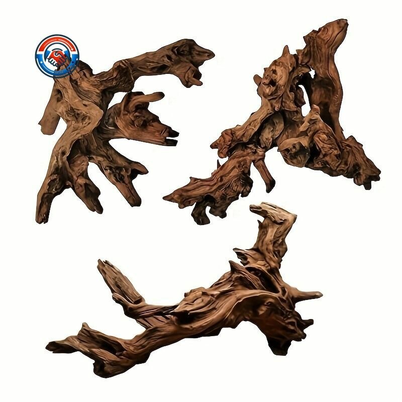 Натуральная коряга для аквариума и террариума, природное дерево, укрытие для рыб и рептилий, декоративная ветка для черепах и змей, уникальный аквариумный ландшафт