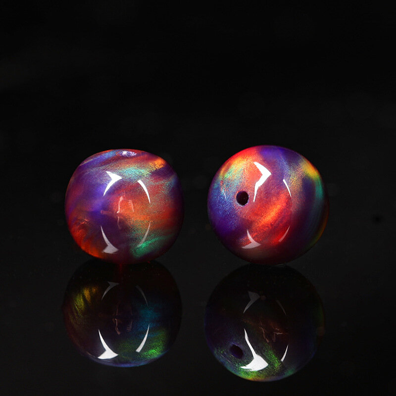 Горячие продажи искусственных авроровых опаловых бусин в старом стиле, свободные бусины, бусины для браслетов, одиночные бусины, разделительные бусины, аксессуары для DIY ювелирных материалов для женщин