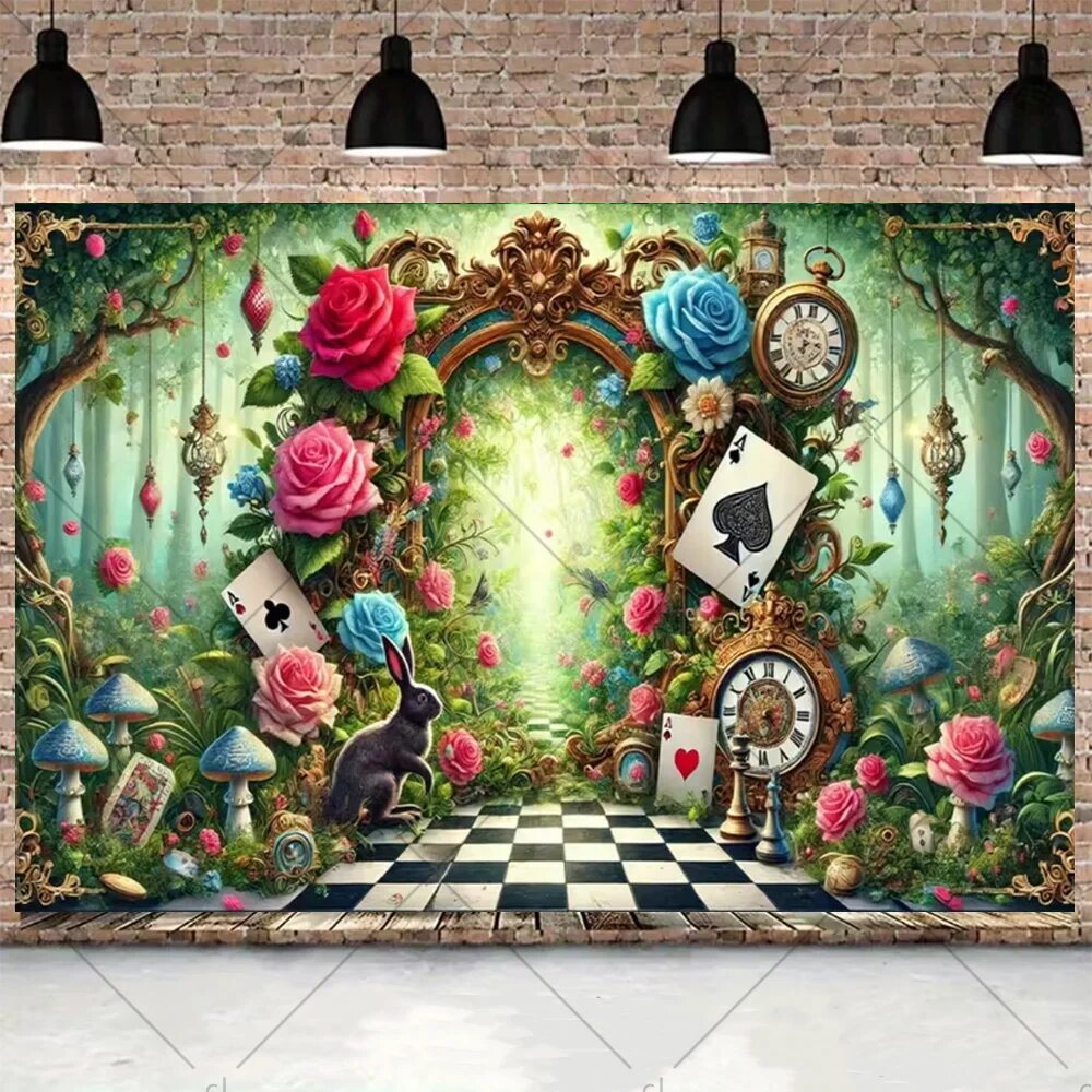 Фоно Bonvvie "Алиса в Стране Чудес", 300x200см, BJ-cl45-11
