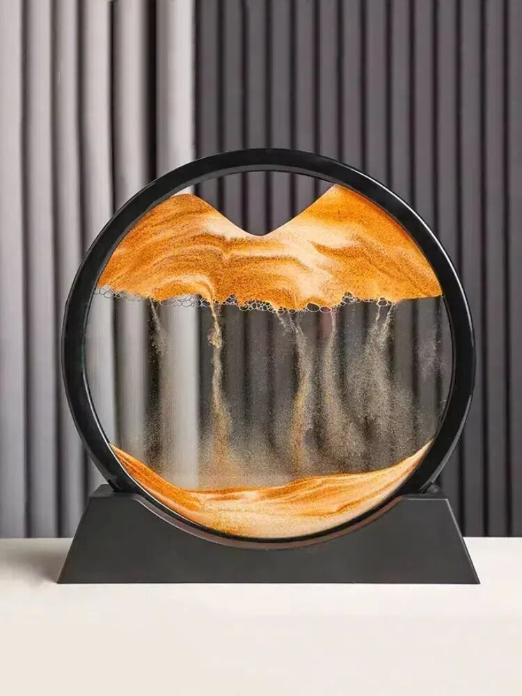 Картина песочная интерьерная 3D антистресс, Креативная статуэтка, искусство разжатия песочных часов, песчаная живопись