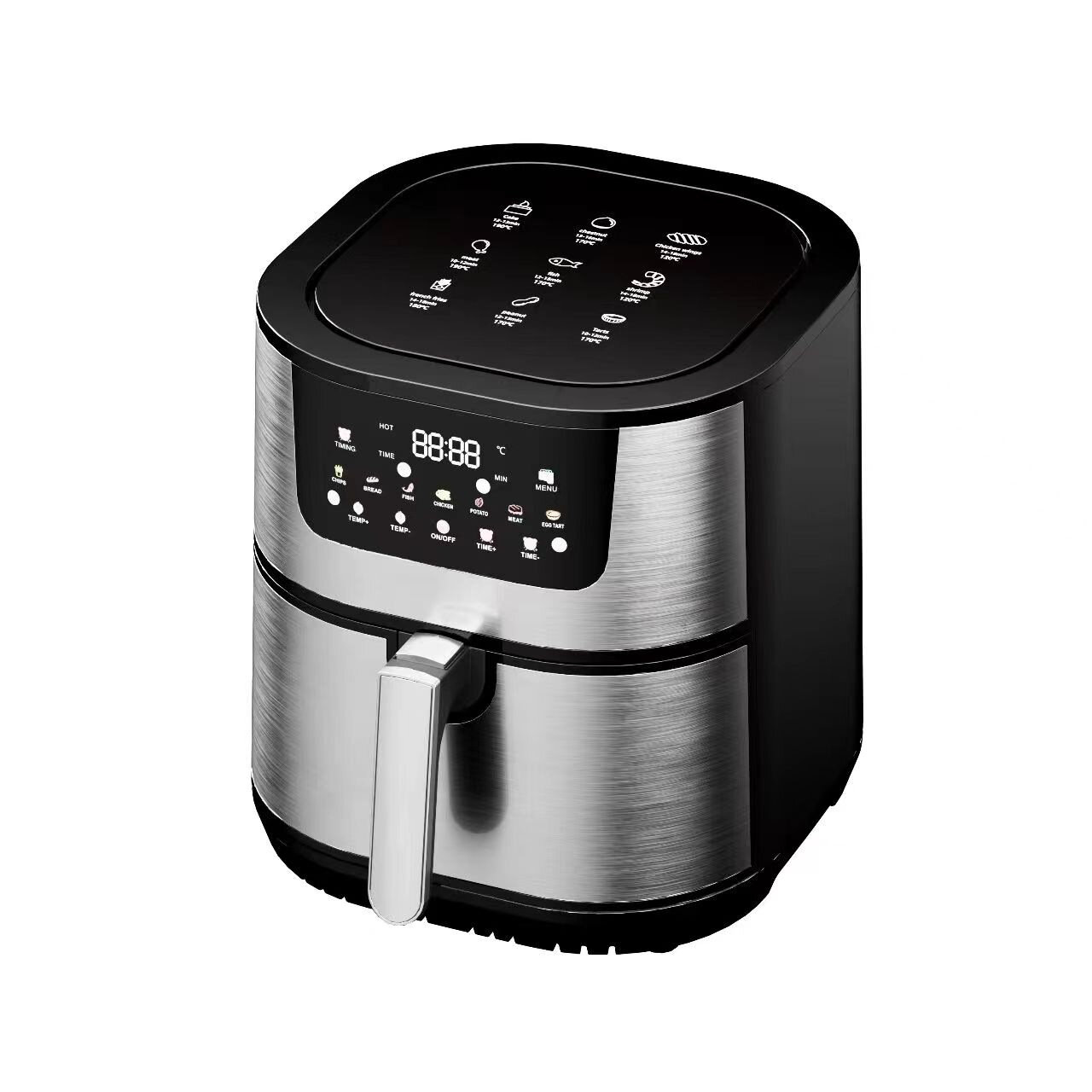 Аэрофритюрница Export, аэрофритюрница 15 л, большая емкость, многофункциональная аэрофритюрница из нержавеющей стали для Великобритании, США, ЕС, России