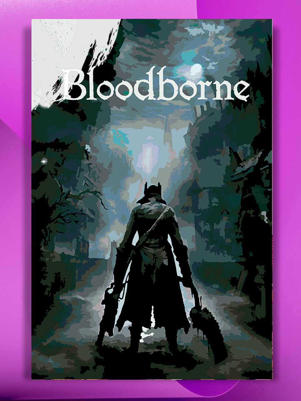 Картина по номерам на холсте Bloodborne, 40 х 60 см