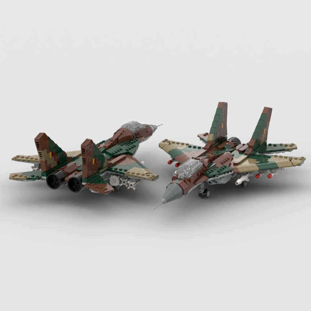 778шт. Конструктор Mig 29 east german camouflage Набор строительных блоков