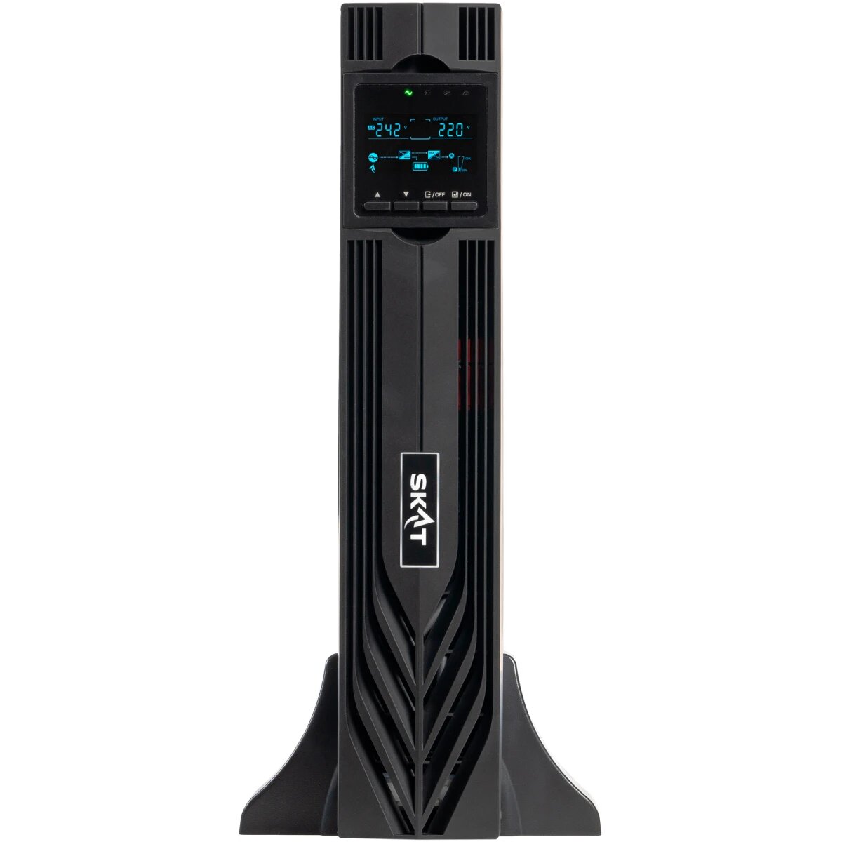 ИБП Бастион SKAT-UPS 3000-RACK-ON-E P3 (8775) черный, 3000ВА/3000Вт, 8 × IEC C13, 1 × IEC C19