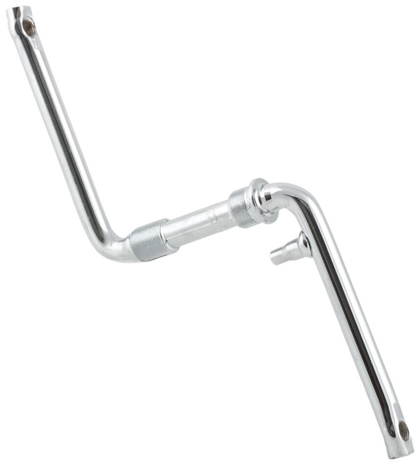 Шатуны BMX 152мм сталь лев. 7/8"х24TPI прав.15/16"х24TPI педал. резьба 1/2" серебр.