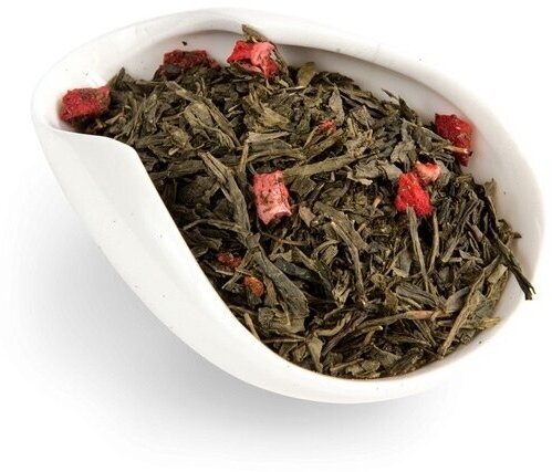 Чай Русская чайная компания "Земляника со Сливки", листовой, 100г