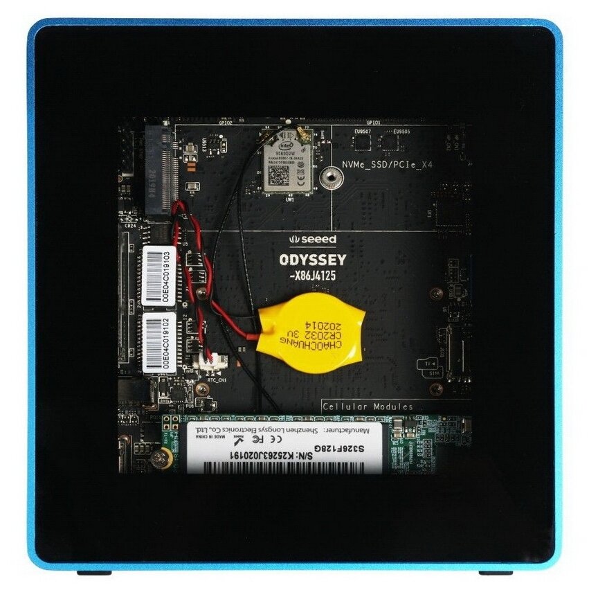 Купить Seeed 110991412 Odyssey Blue: Quad Core Celeron J4105 Windows 10 Mini PC with 128GB ...