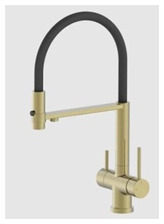 Смеситель для кухни Kern 2061 MATT GOLD BLACK